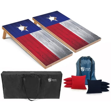 Tailgating Pros Pyramid Cornhole Board Set w/ Bean Bags and Carrying ...