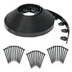GroundSmart Roman Brick Landscape Edging, 4' Black Rubber Garden Edging ...