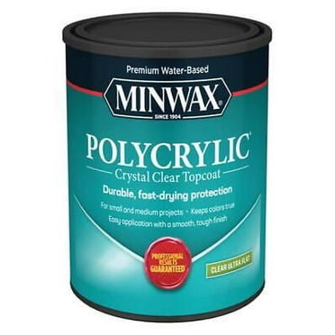 Minwax Water Based Clear Semi-Gloss Polyurethane Water Based 1 Gl ...