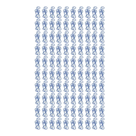 Paper Clips, Note Shape Increased Slip Resistance Dark Blue Metallic ...