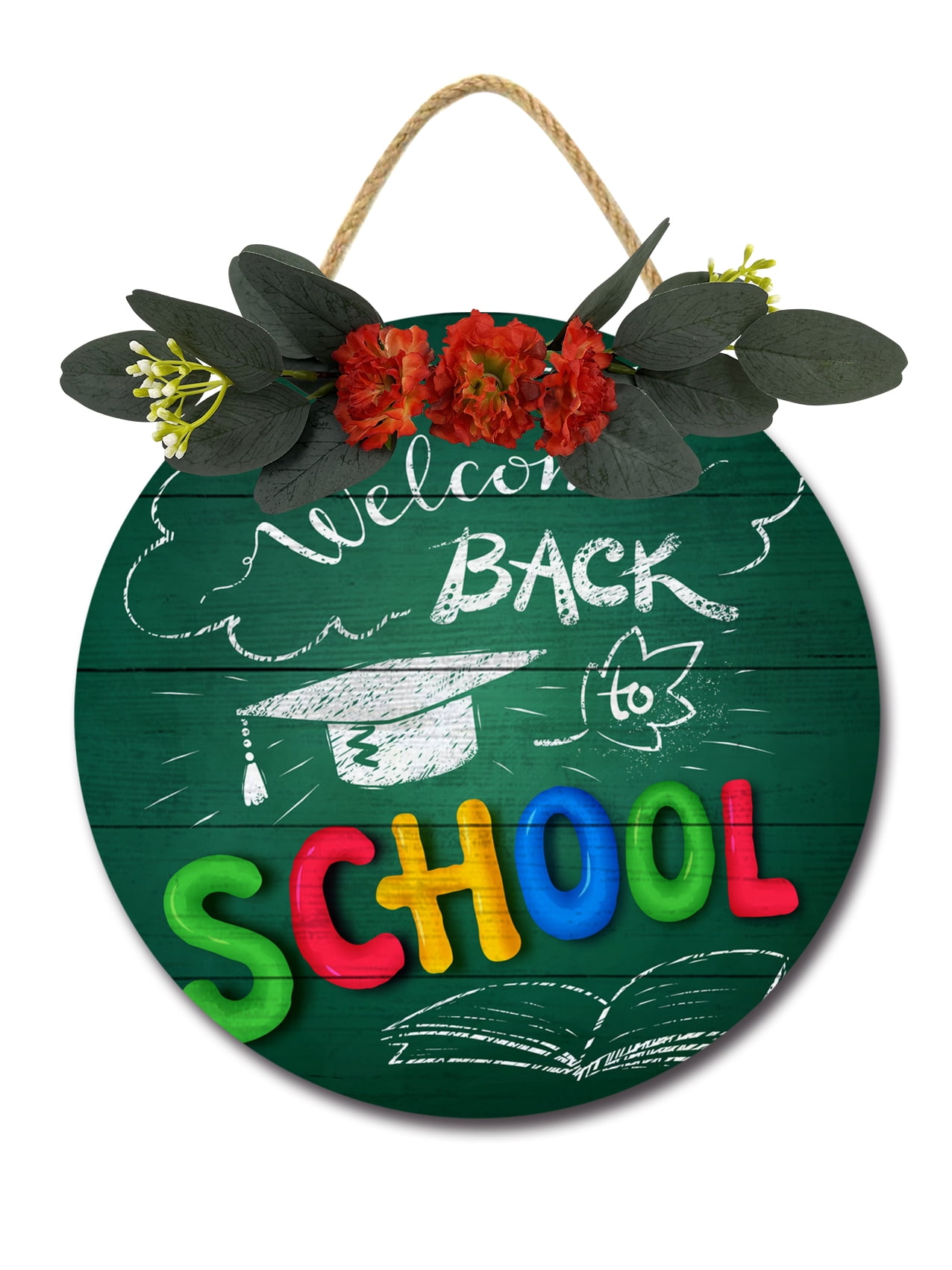Eveokoki Back To School Door Sign Classroom Door Hanger Back to School ...