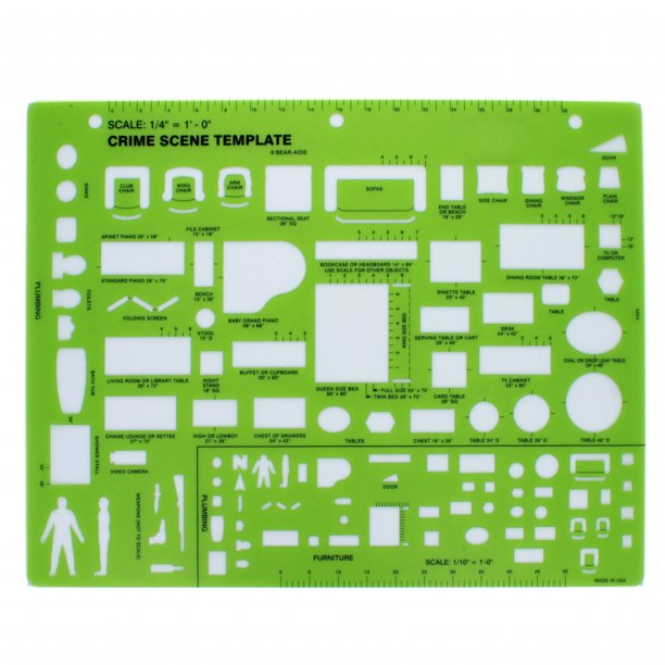 ASR Federal Police Crime Scene Forensic Scale Drawing Legend Template ...