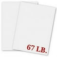 White Cover Stock - 67 Lb Vellum Bristol, 8.5 X 11 Inches, (50 Sheets ...