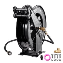 Professional Pressure Washer Hose Reel, 3/8" x 59FT Steel Frame with ...