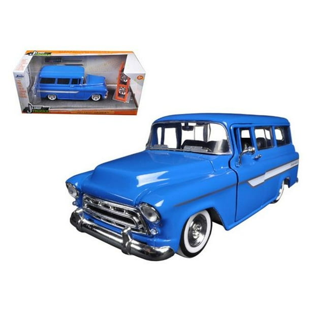Jada Toys 1957 1/24 Diecast Model Chevrolet Suburban Blue Play Vehicle ...