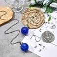 1Bag DIY Necklace Making with Round Natural Quartz Pendants Iron Ball ...