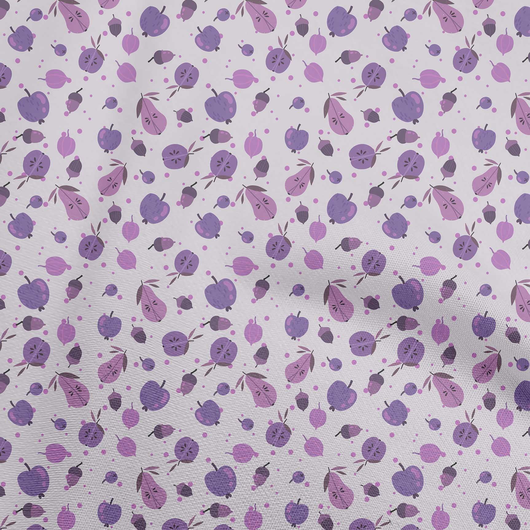 oneOone Velvet Light Purple Fabric Autumn Fabric For Sewing Printed ...