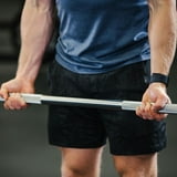 Titan Fitness 110 LB Rubber Straight Fixed Barbell, Pre-Loaded Weight ...