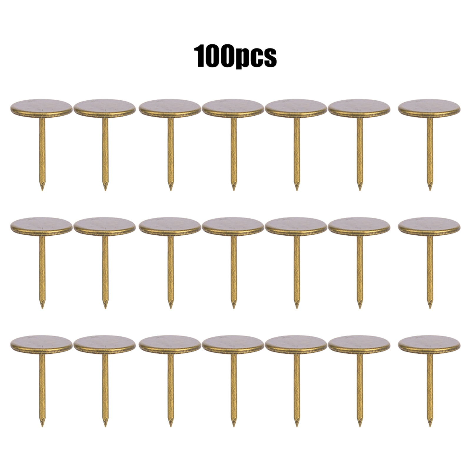 Tachuelas para tapicería, 100 piezas, clavos planos para tapicería ...