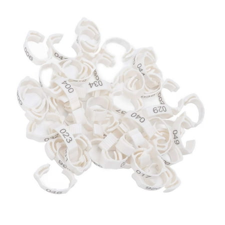50Pcs Chicken Leg Bands, Plastic Poultry Chickens Ducks Leg Rings ...