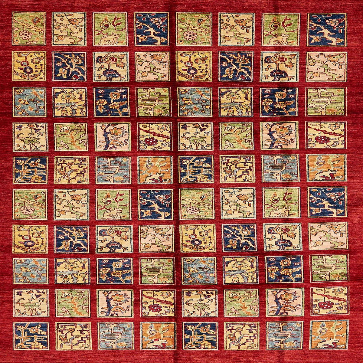 Ahgly Company Indoor Square Abstract Metallic Gold Abstract Area Rugs ...