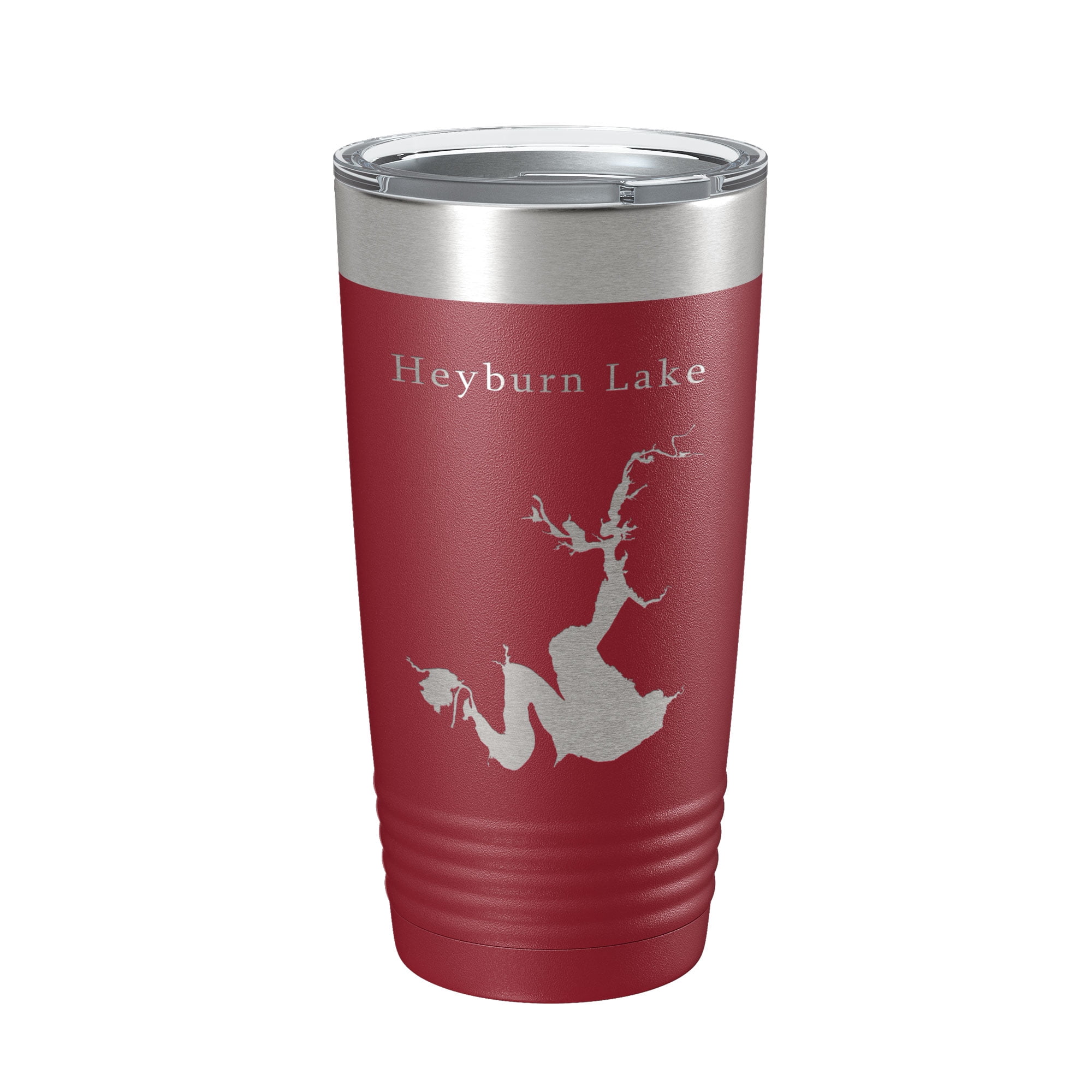 Heyburn Lake Map Tumbler Travel Mug Insulated Laser Engraved Coffee Cup ...