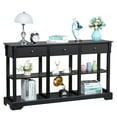 Ktaxon Wooden 3-Shelf Console Table, Sofa Table, Kitchen Buffet ...
