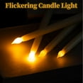 FAEFTY 6 Pcs Led Flameless Taper Candles Flickering Battery Operated 4D ...