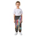 BZSMCE The Wolf and The Rainbow Print Elastic Waist Jogger Pants ...