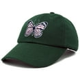 DALIX Pink Butterfly Hat Cute Womens Gift Embroidered Girls Cap in Dark ...