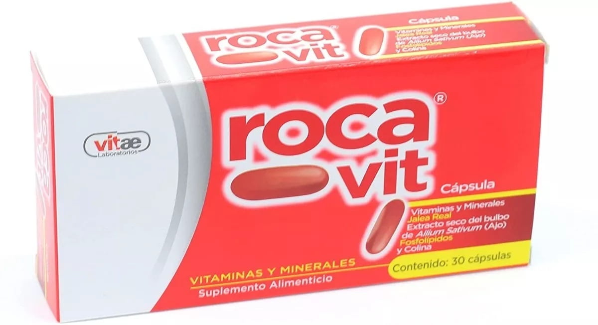 ROCAVIT 30 cápsulas. Vitaminas y minerales. Suplemento Alimenticio ...