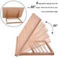 Large Artist Drawing & Sketching Board, 6-Position Adjustable Wood ...