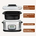 Spoonlemon 6.5 Quart Slow Cooker Programmable 11-in-1 Multi Cooker ...
