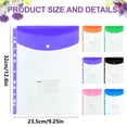 2 Pack Plastic Wallets A4 Poly Pockets Expandable Document Files ...