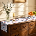 ARTSLION Waterproof Table Runner 13x108 Inch Polyester Wipe Clean Patio ...