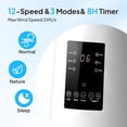 PEXMOR 38" Bladeless Tower Fan with Mood Lighting, Portable Quiet ...