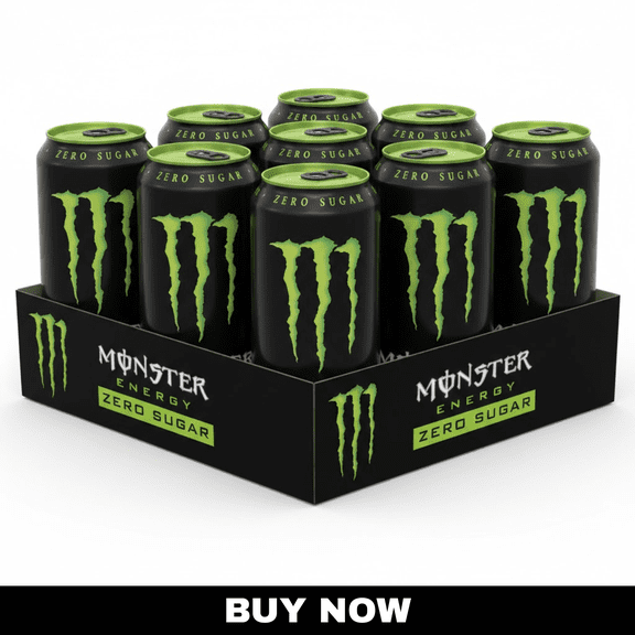 Monster Energy Zero Ultra Energy Drink 16 fl oz 4 Pack Taurine Caffeine ...