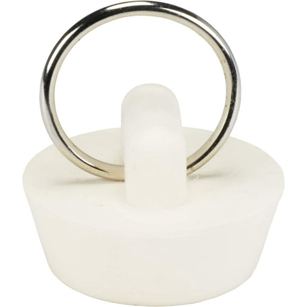 1 Inch Rubber Drain Stopper, White, Cardboard Tub Stopper Mop Pool ...