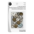Dritz Heavy Duty Snap Kit 7 Count Antique Brass Durable Fasteners for ...