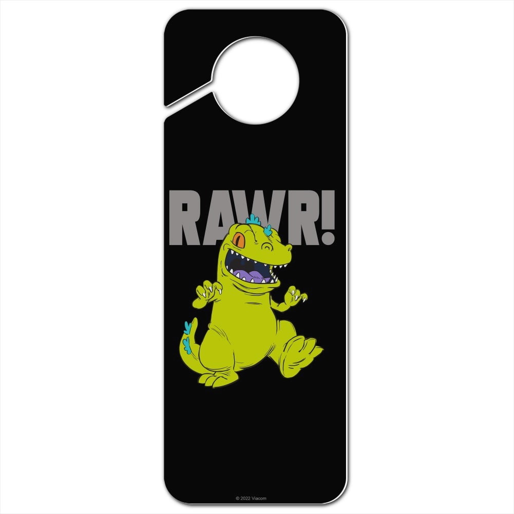 Rugrats Reptar Rawr! Plastic Door Knob Hanger Sign - Walmart.com