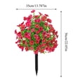 22in ArtificialArtificial Flowers Topiary Trees with Ground Spikes,Fake ...