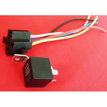 OLS 5-Pin SPDT Waterproof Automotive Relay Set 12V DC 40/30 Amp ...