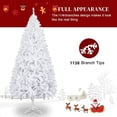 8FT Premium White Artificial Christmas Tree Decorations for Home ...