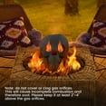 Costway Ceramic Fire Pit Skull, Fireproof & Reusable, Imitated Human ...