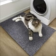 Cat E Corner Side Table Scratcher, Trimmable Cat Wall Scratching Board ...
