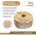 3/8 Inch by 100-Feet Sisal Rope I Natural Fiber Twisted Multipurpose ...