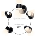 Wall Light LED Wall Sconce with /Off USB Port 110 Hardwired Wall Lamp ...