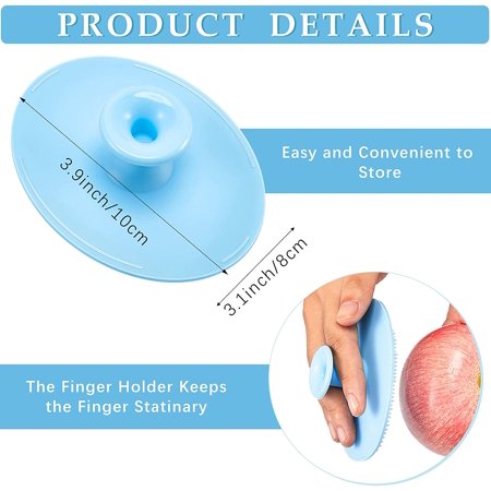 4 Pieces Vegetable Brush Silicone Vegetable Scrubbers Fruit Vegetable ...