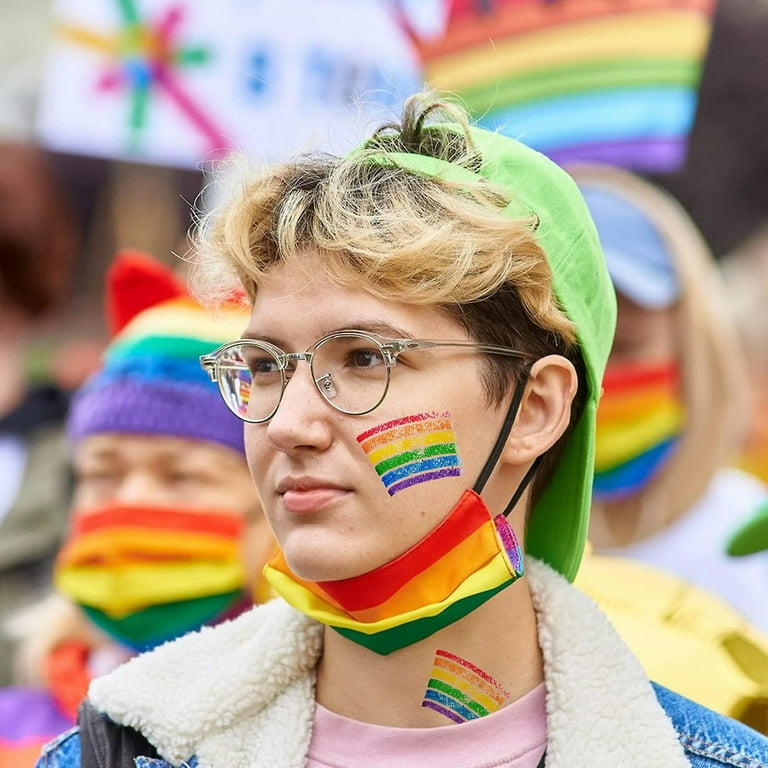 Rainbow Pride Face Paint