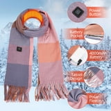 Intelligent Rechargeable USB Heated Scarf for Men and Women, Long Shawl ...