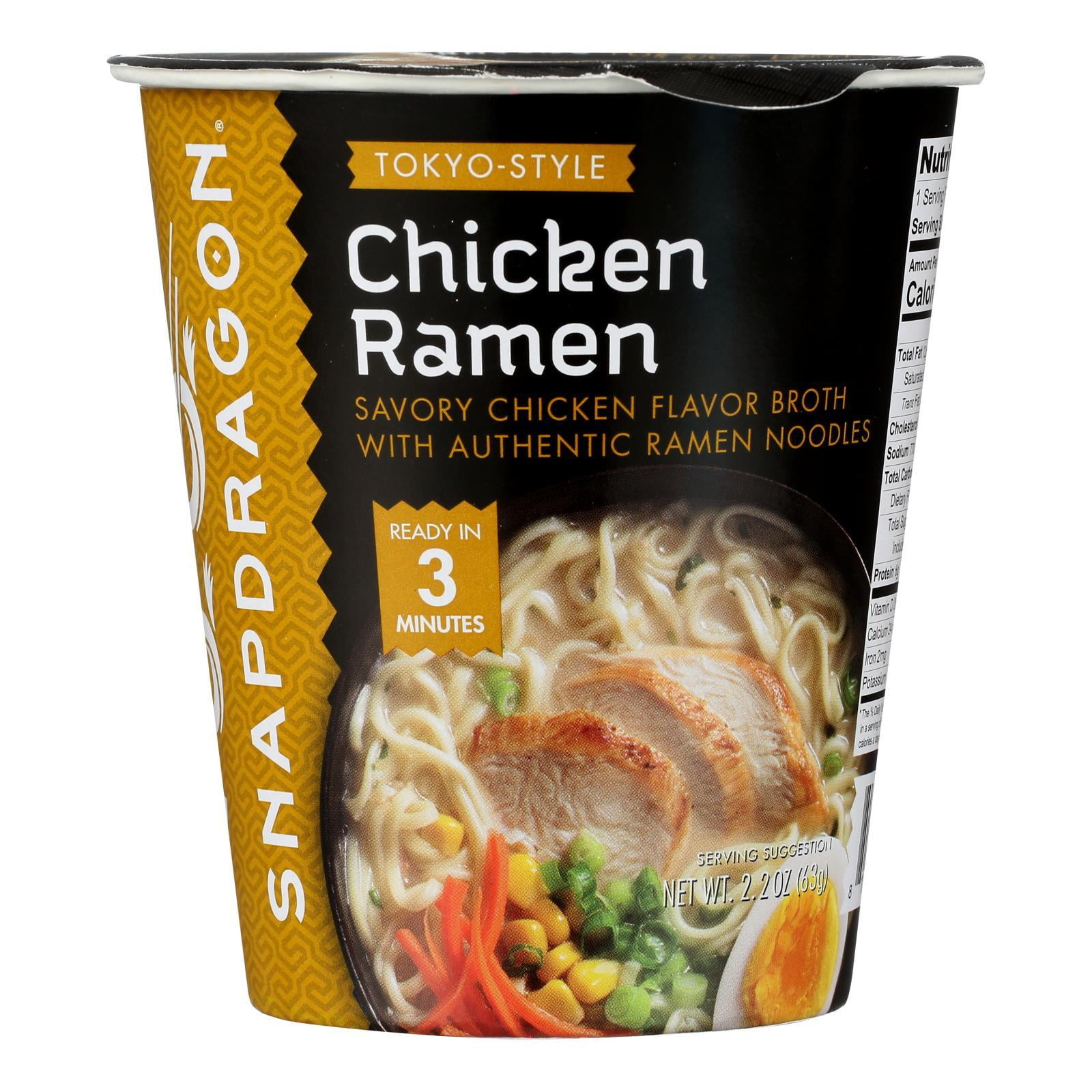 Snapdragon Foods - Ramen Cup Chicken - Case of 6-2.2 OZ - Walmart.com