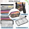ALAZA Sunset Highland Cow Pencil Pouch Big Capacity Pencil Case Zipper ...