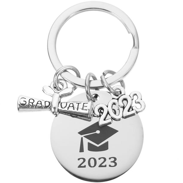 Graduation Themed Keychain Class of 2023 Key Ring Gift Stainless Steel ...