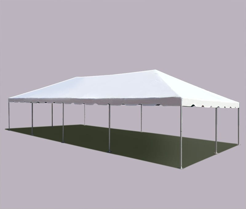 20x40 PE Weekender Frame Tent, White Backyard Outdoor Event Canopy Tent ...