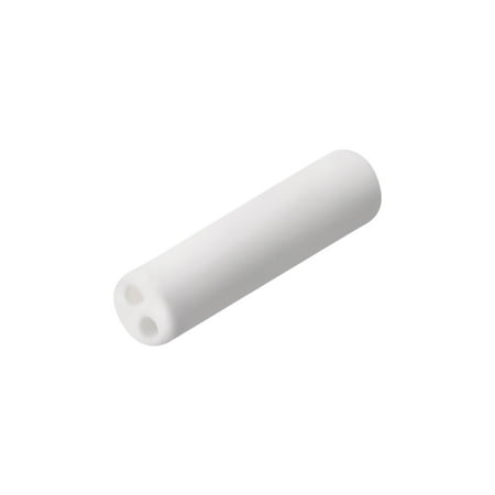 1mm Dia Ceramic Insulation Tube Twin Bore Porcelain Insulator Pipe 20 ...