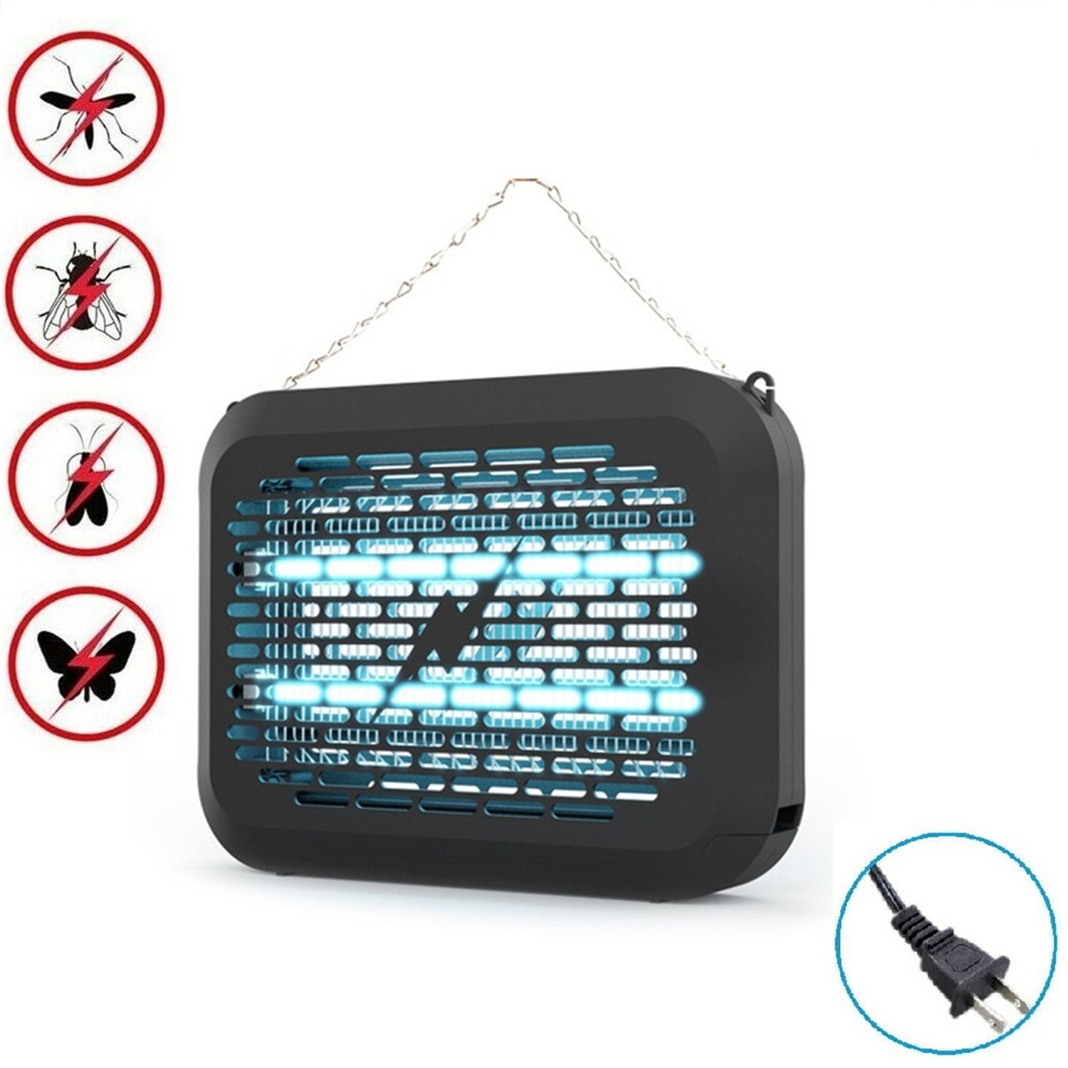 LINKPAL Black Electric Bug Zapper, Indoor Mosquito Killer with 16W ...