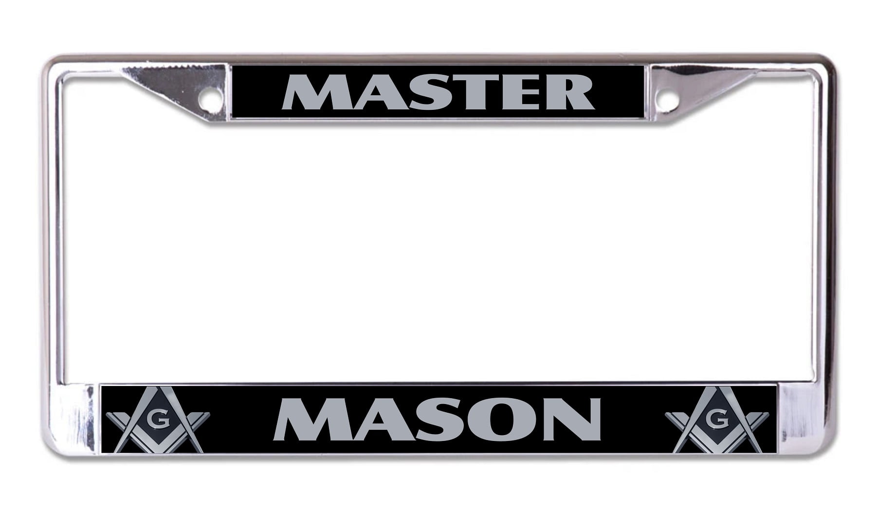 Master Mason Chrome License Plate Frame - Walmart.com