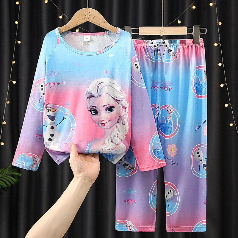 Disney Frozen Elsa Conjunto de pijamas para niños Ropa de dormir ...