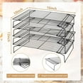 2 Pack 4 Tier Cooling Rack Stackable Collapsible Folding Legs Stainless ...
