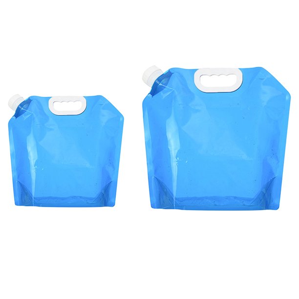 Clairlio 2pcs 5L/10L Portable Outdoor Foldable Water Bags Camping BBQ ...